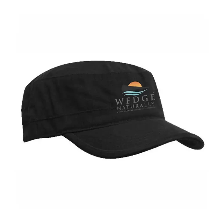 Military Cap - Black - Wedge WA